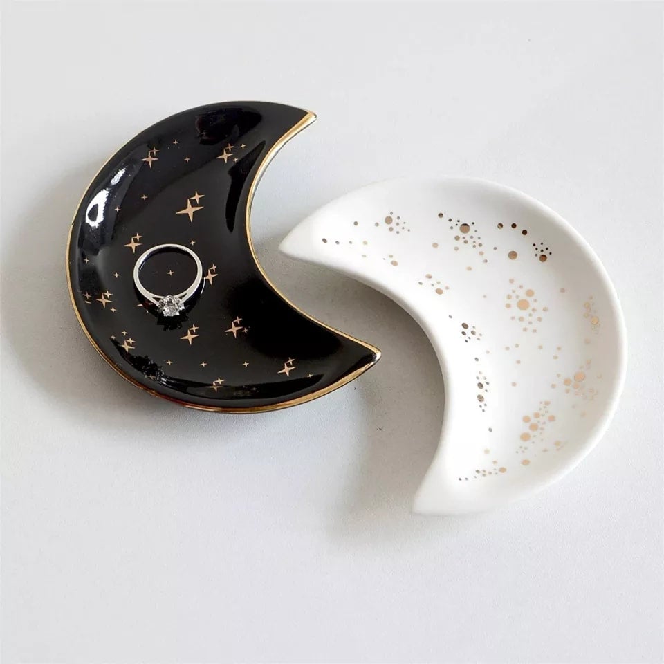 Ceramic Crecent Moon Trinket Dish | Moonfall Metaphysical