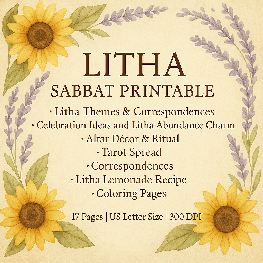 Litha Printable Celebration Guide | Moonfall Metaphysical