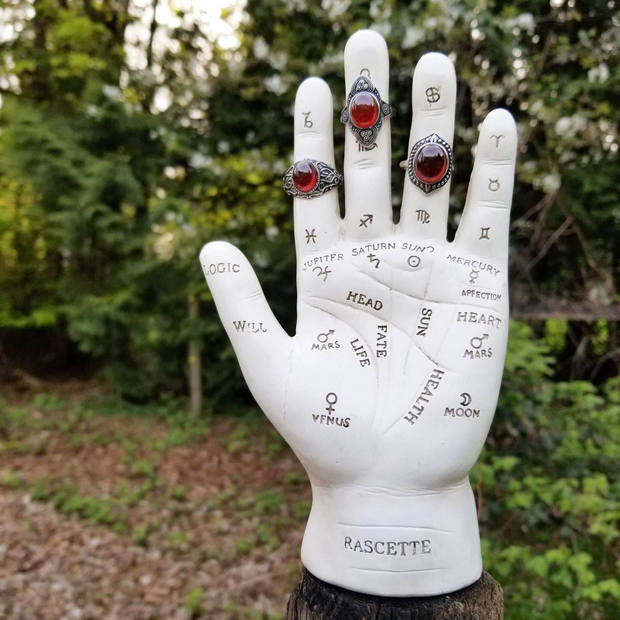 Garnet Ring Sterling Silver | Moonfall Metaphysical